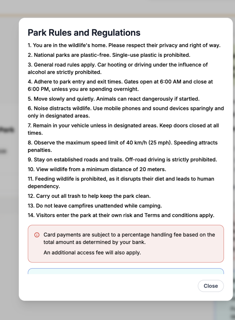 Park Entry Fees & Rules 2026 & 2027 - Lake Nakuru National Park